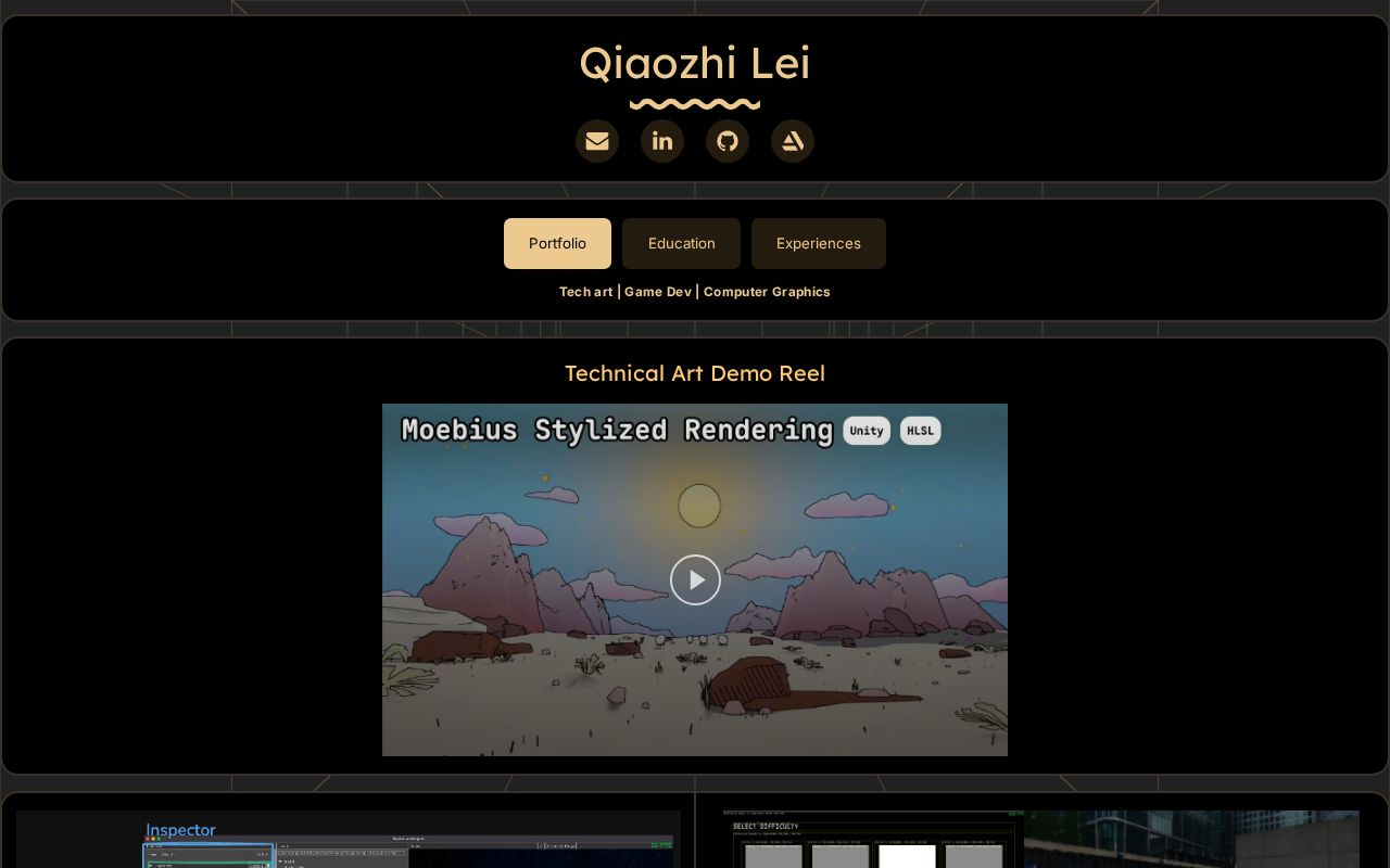 Qiaozhi Lei's Portfolio